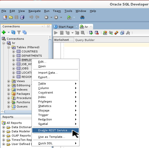 AutoREST Enable Database Objects